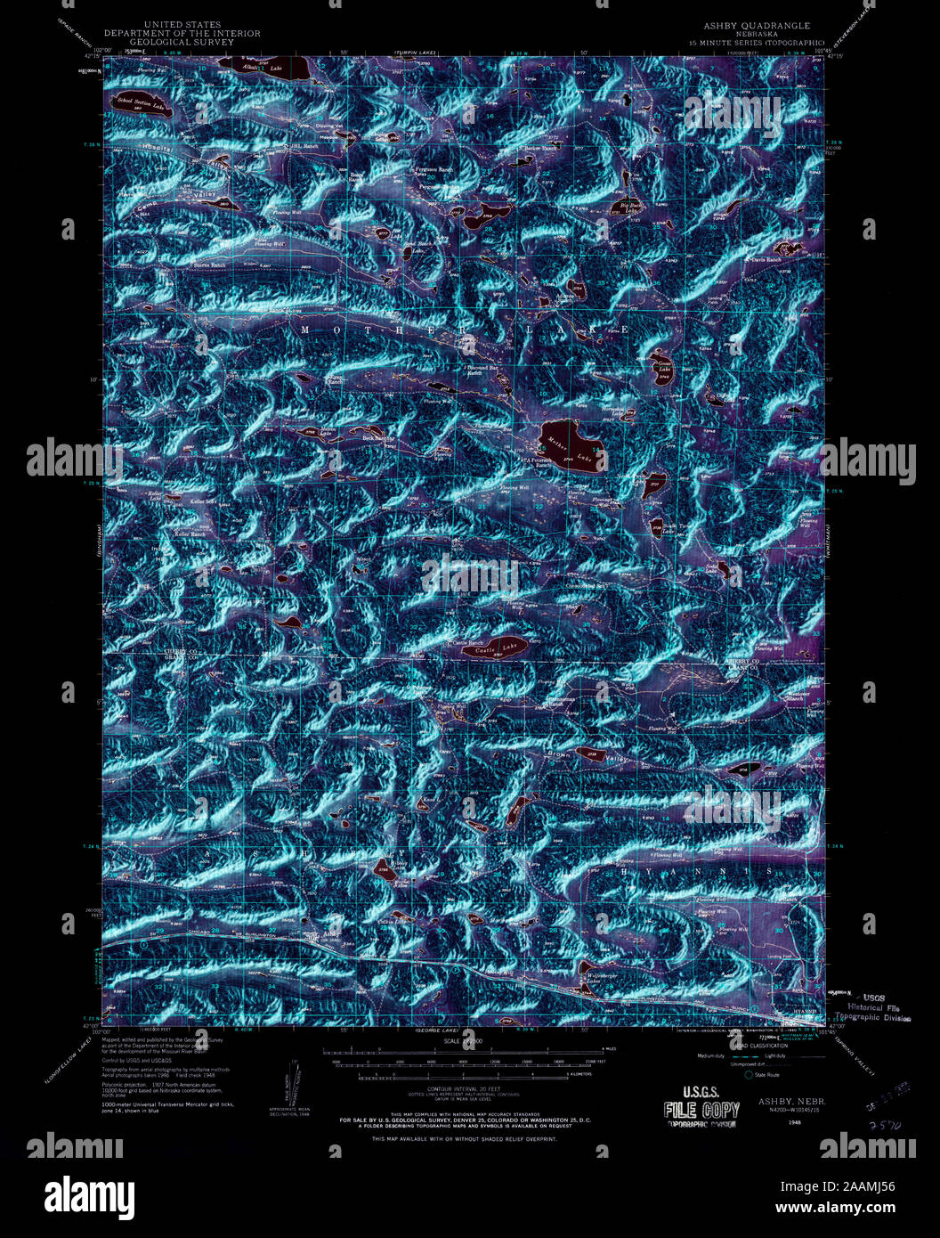 Map of ashby nebraska hi-res stock photography and images - Alamy