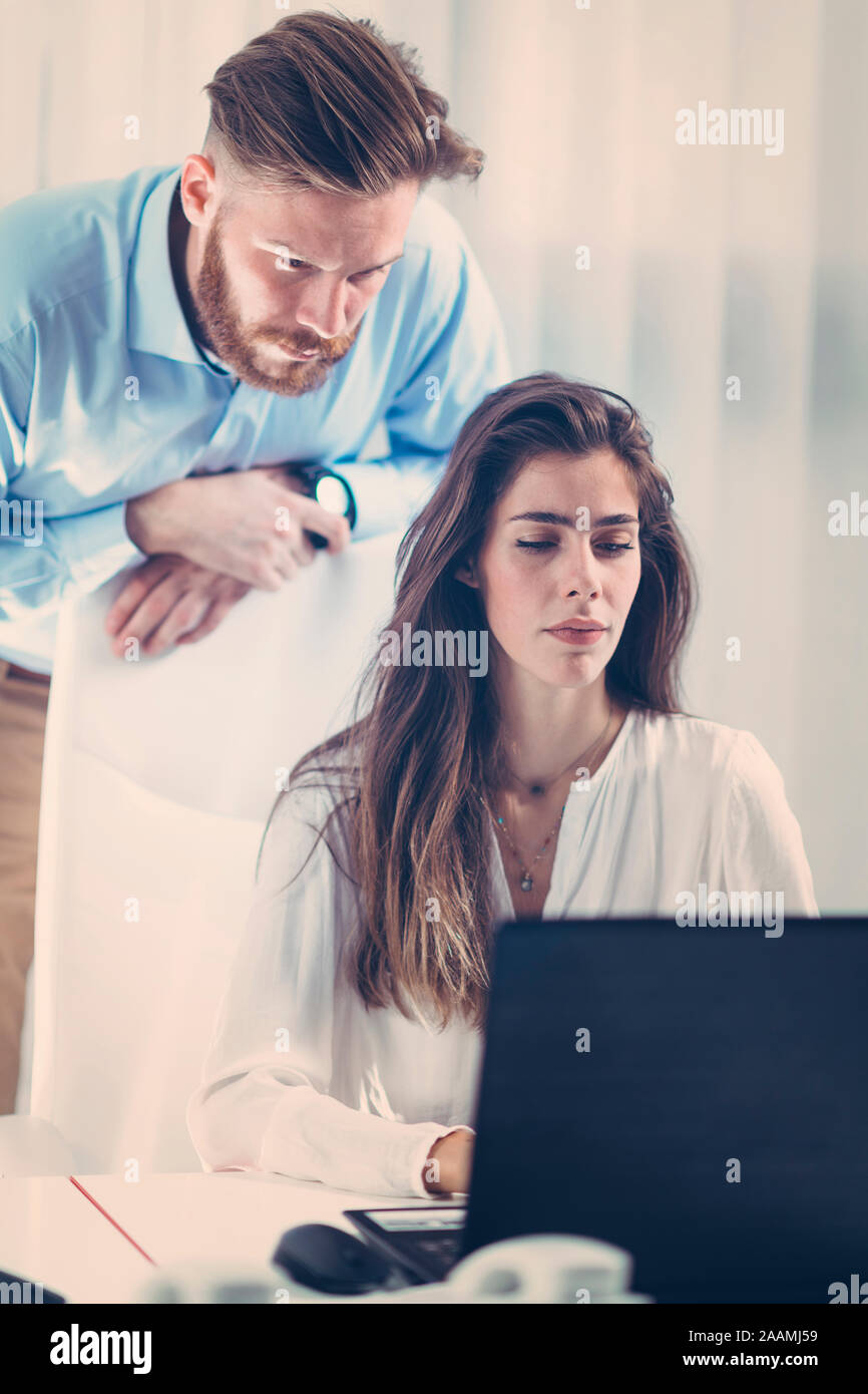 Bullying at work and woman hi-res stock photography and images - Alamy