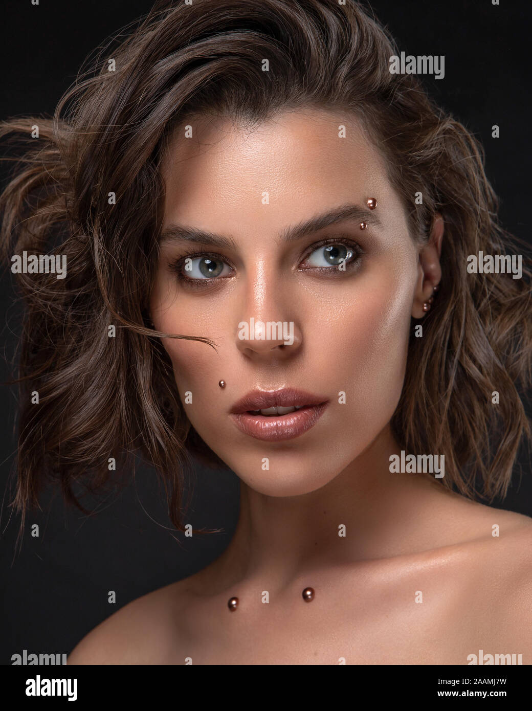 glamorous beauty portrait of gorgeous female Stock Photo - Alamy