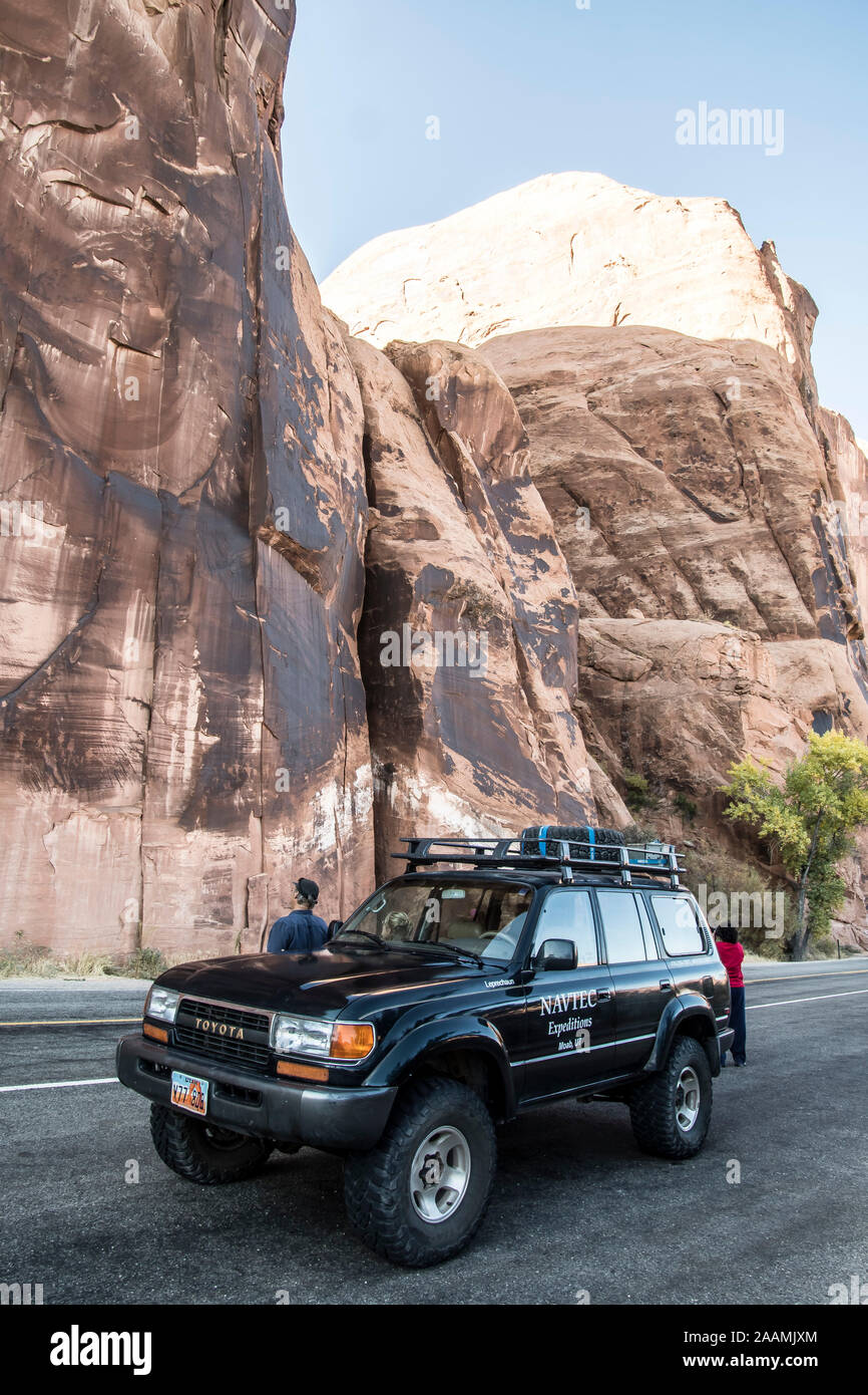 Stock Photo - Toyota Land Cruiser FJ80 expedition vehicle "Leprechaun ...