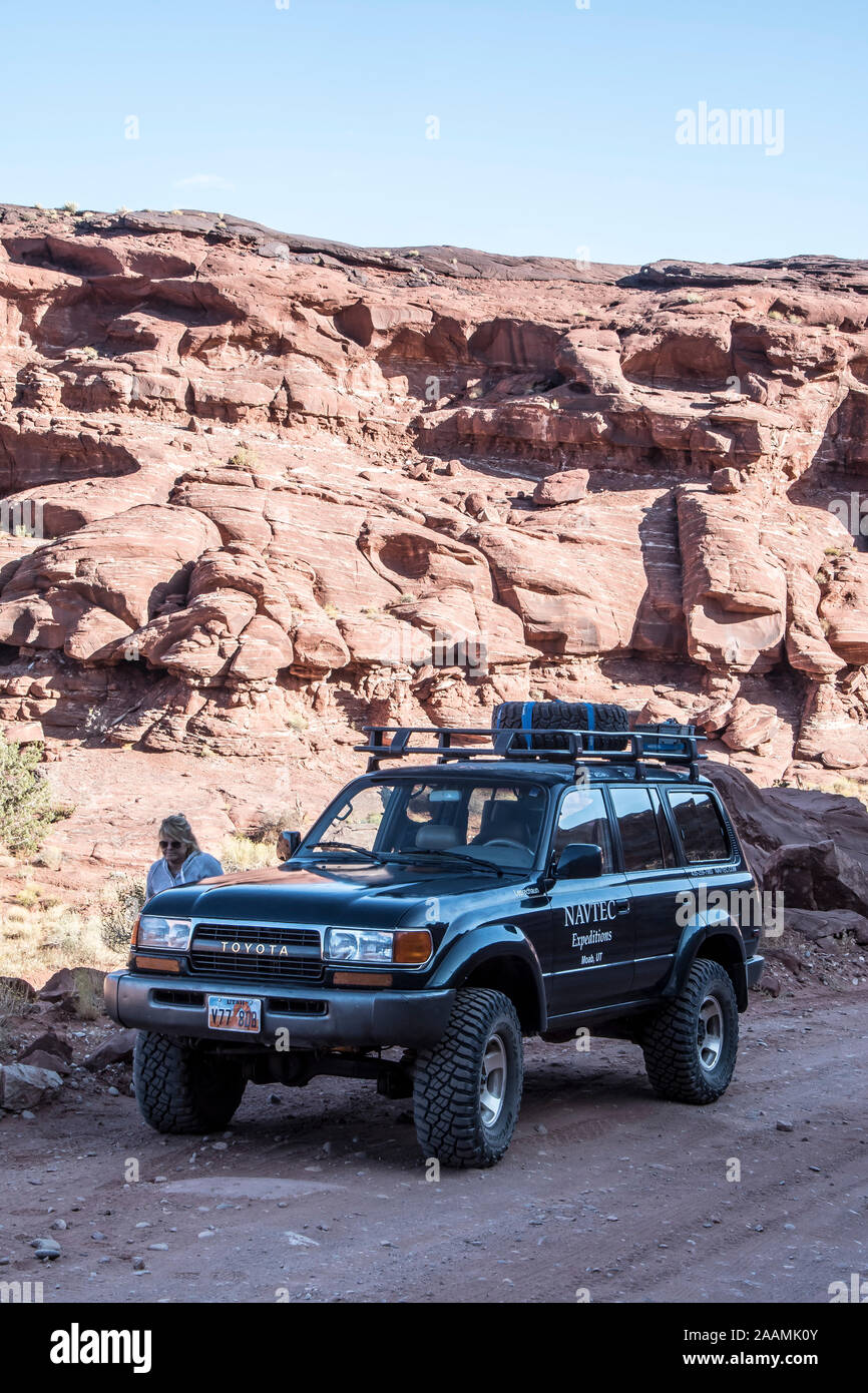 Stock Photo - Toyota Land Cruiser FJ80 expedition vehicle "Leprechaun ...