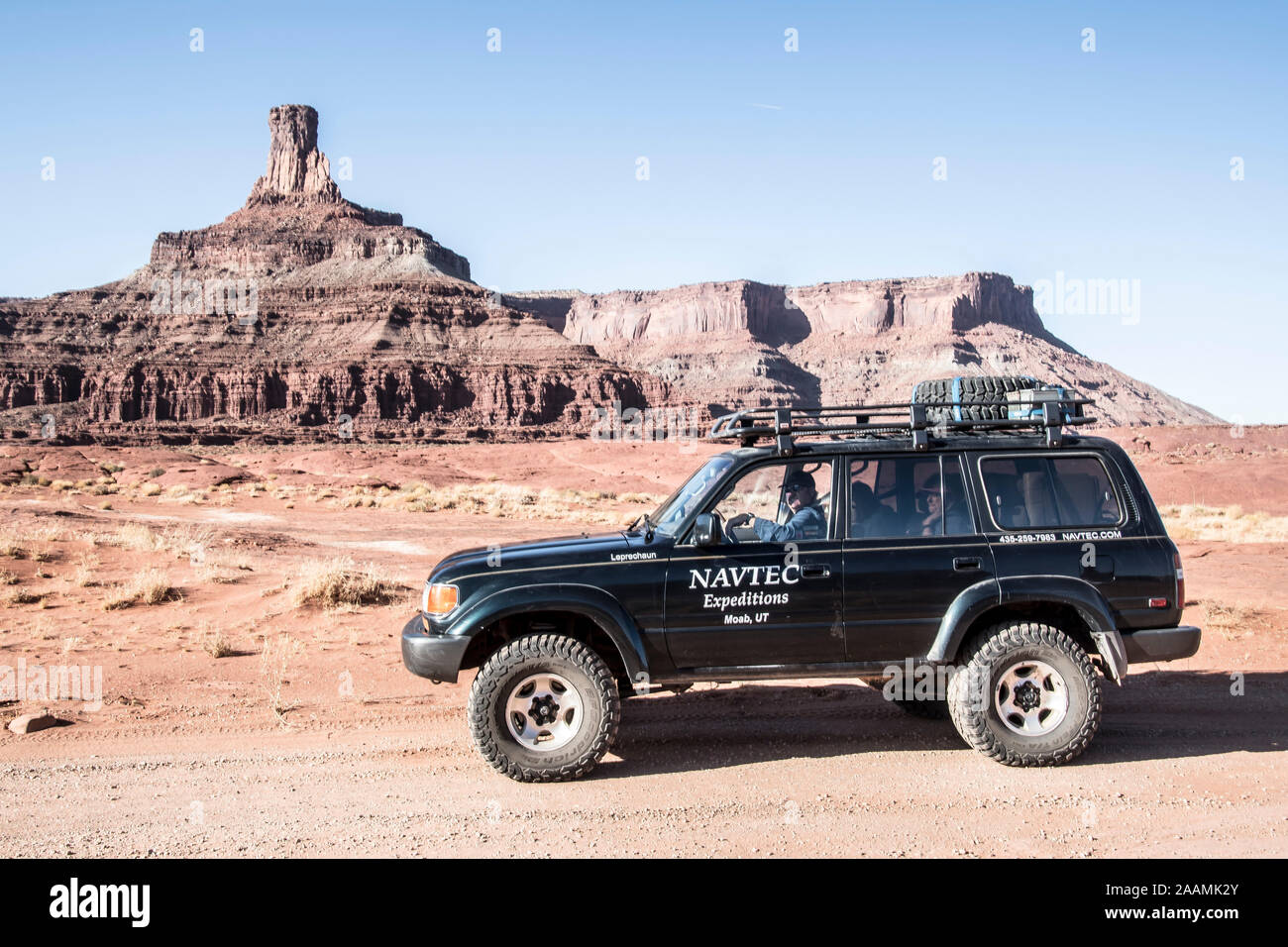 Stock Photo - Toyota Land Cruiser FJ80 expedition vehicle "Leprechaun ...