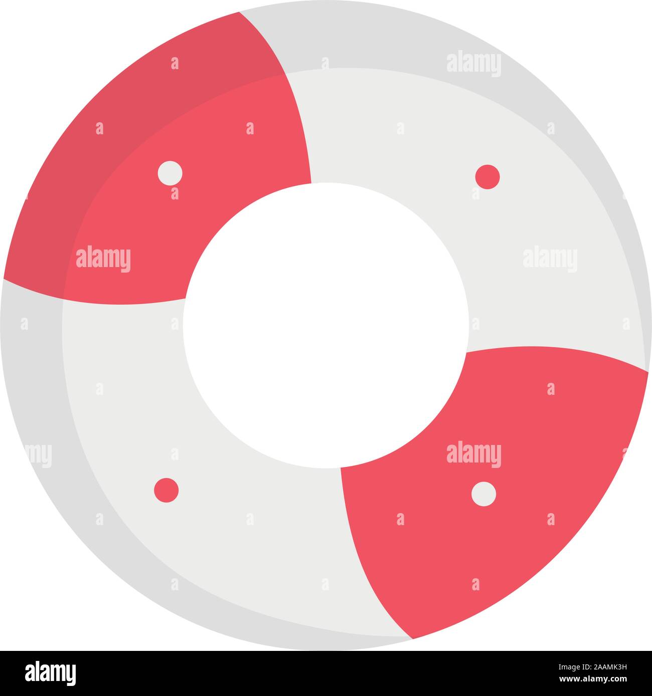 summer lifeguard float fill style vector illustration design Stock ...