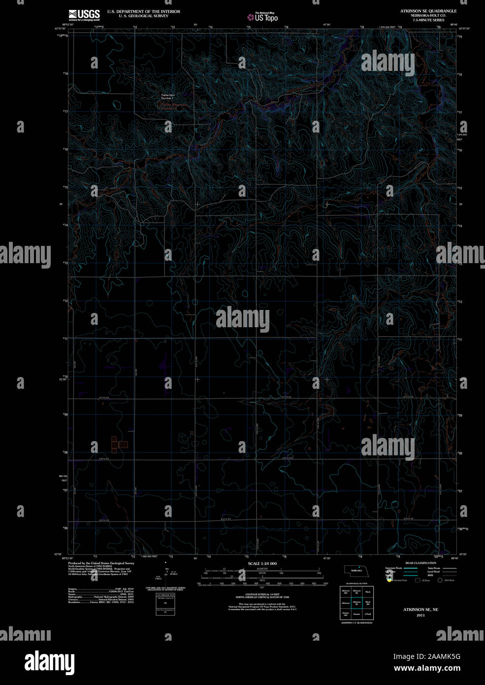 Map of atkinson nebraska hi-res stock photography and images - Alamy