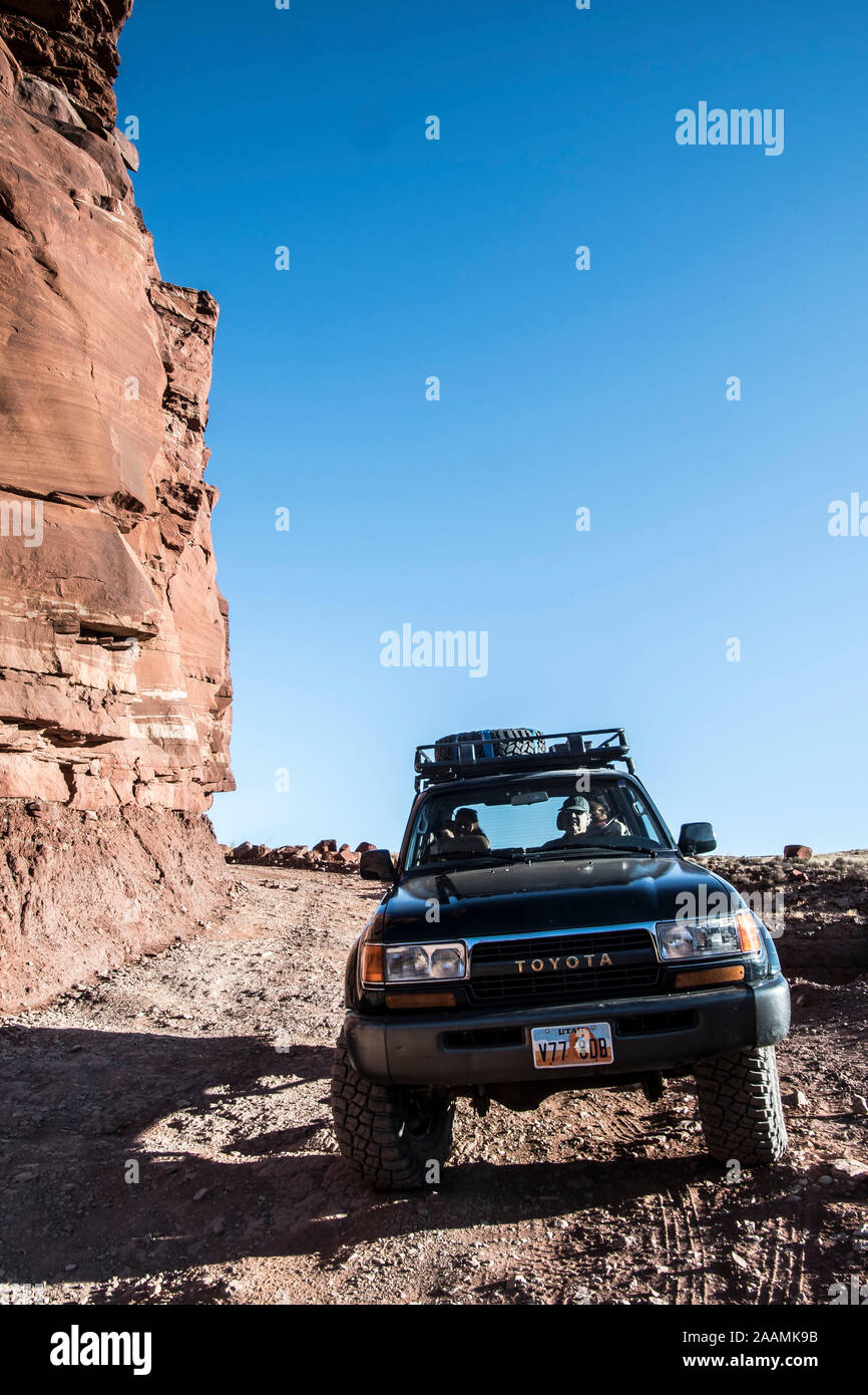 Stock Photo - Toyota Land Cruiser FJ80 expedition vehicle "Leprechaun ...