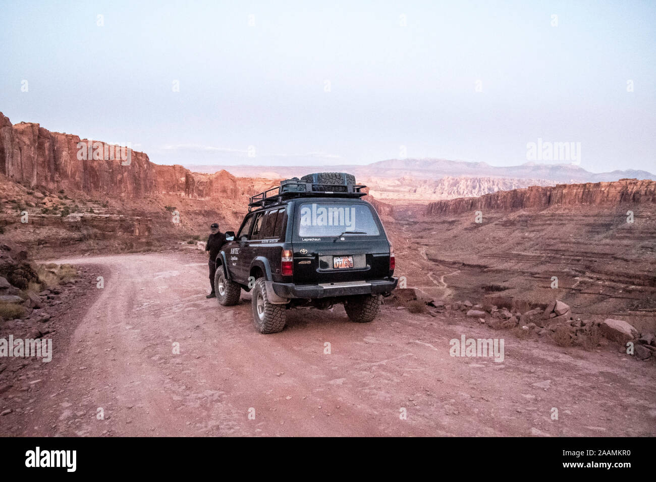Stock Photo - Toyota Land Cruiser FJ80 expedition vehicle "Leprechaun ...