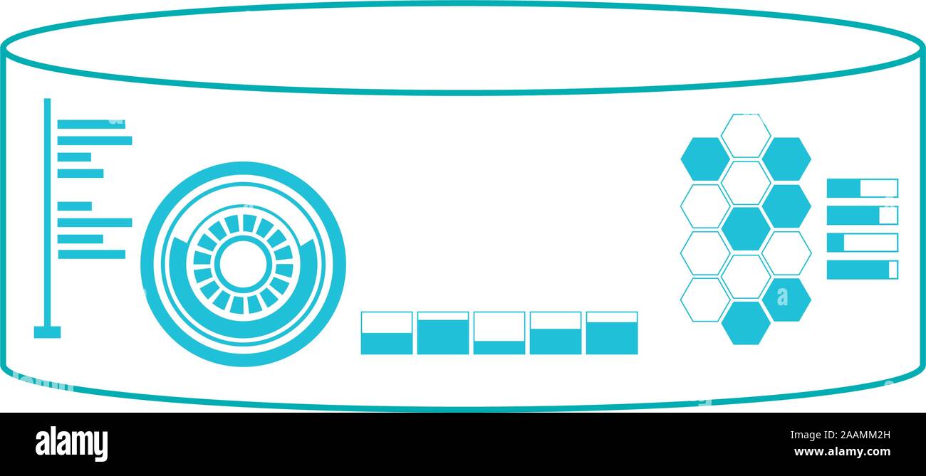 3d screen of augmented reality design Stock Vector Image & Art - Alamy