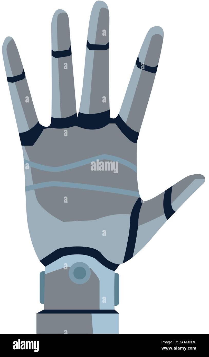 robotic hand icon, flat design Stock Vector Image & Art - Alamy