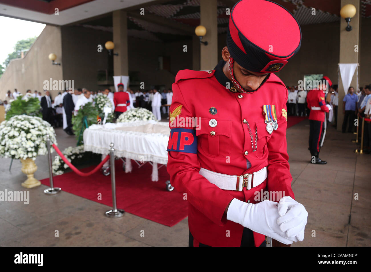 Colombo, Sri Lanka. 22nd Nov, 2019. A Sri Lankan Army Military Police ...
