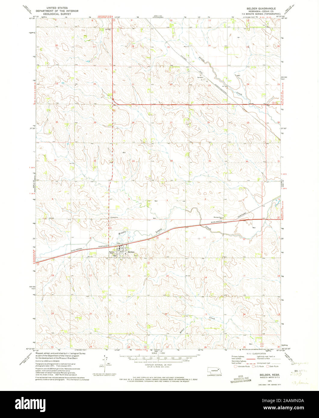 Map of belden hi-res stock photography and images - Alamy