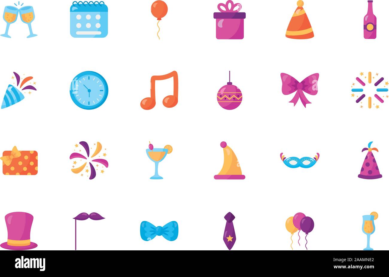 bundle of party celebration icons Stock Vector Image & Art - Alamy