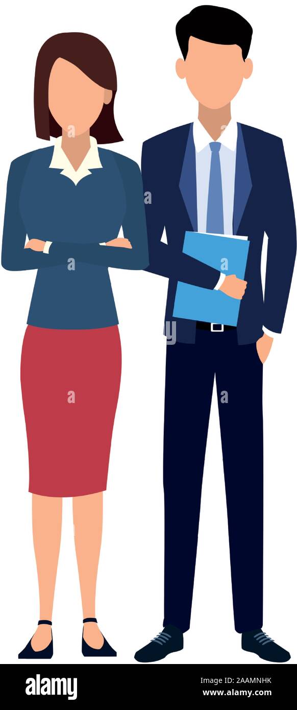 Male Female Executive Icon