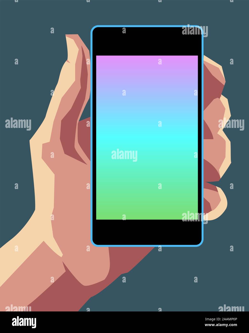 Hand touching light bulb finger Stock Vector Images - Alamy