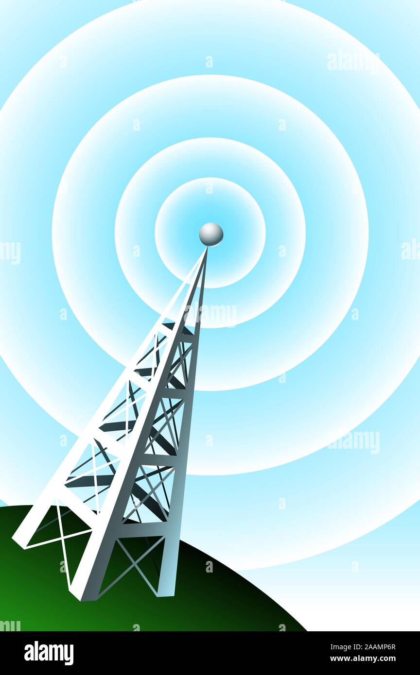 Broadcast Tower Vector