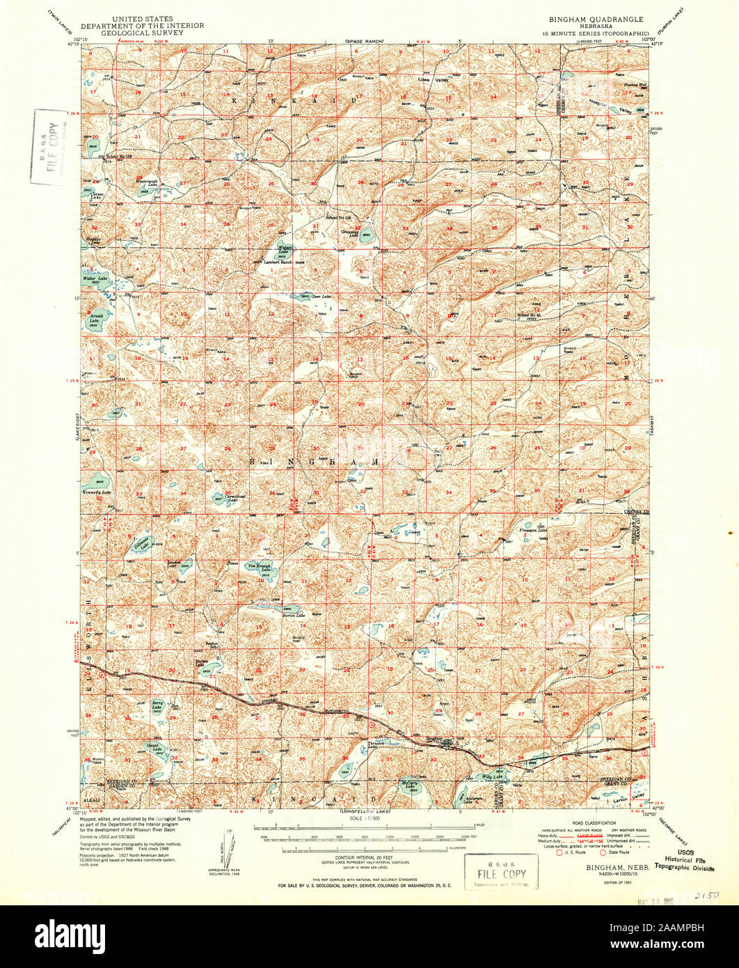 Bingham nebraska map hi-res stock photography and images - Alamy