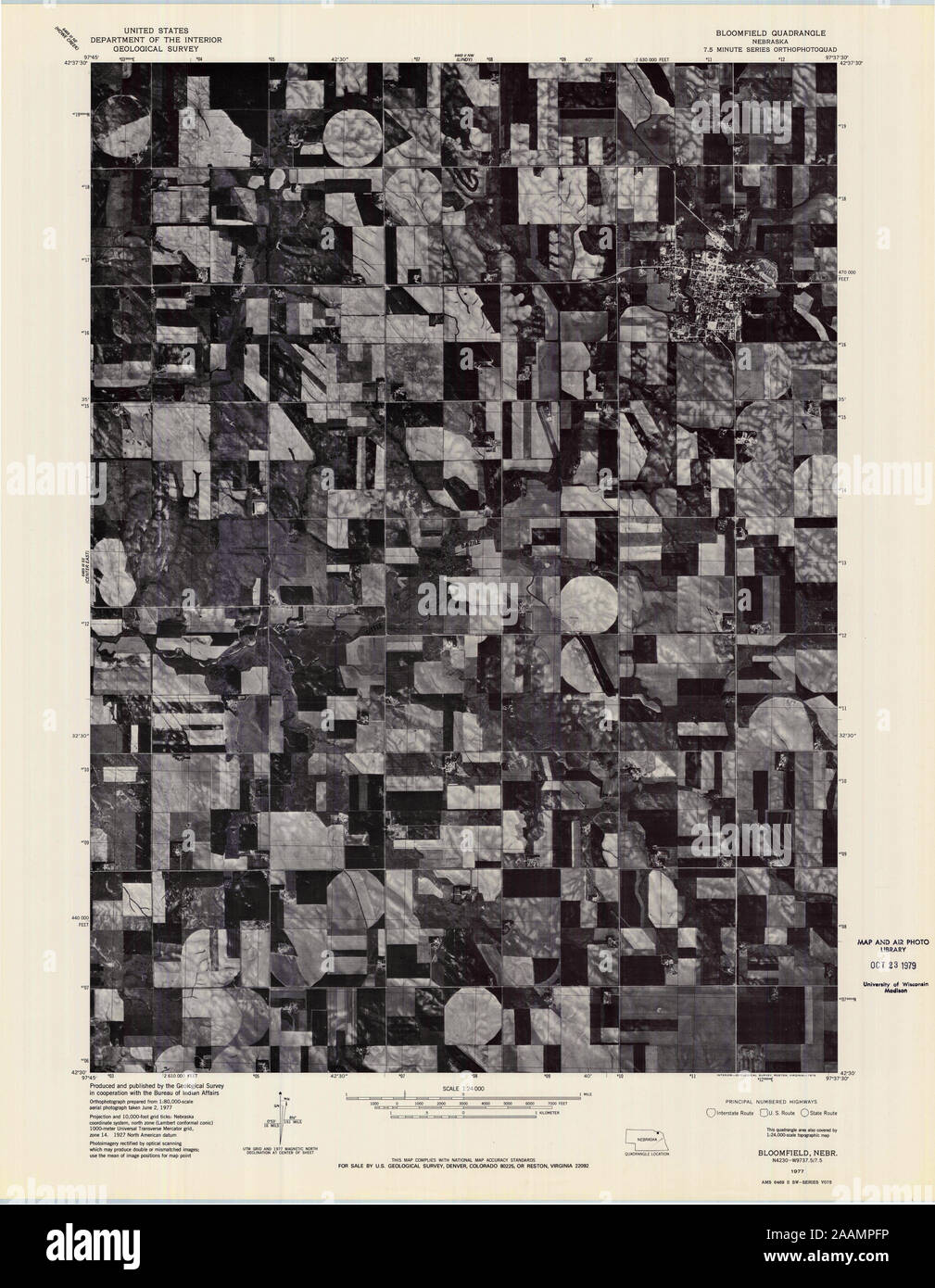 Map of bloomfield nebraska hi-res stock photography and images - Alamy