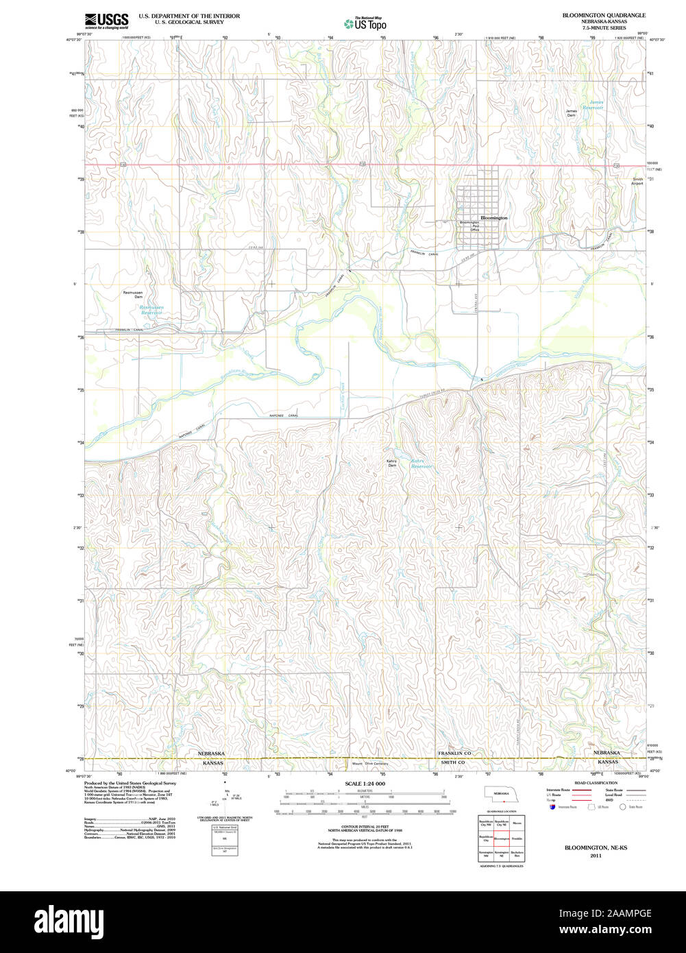 Map of bloomington hi-res stock photography and images - Alamy