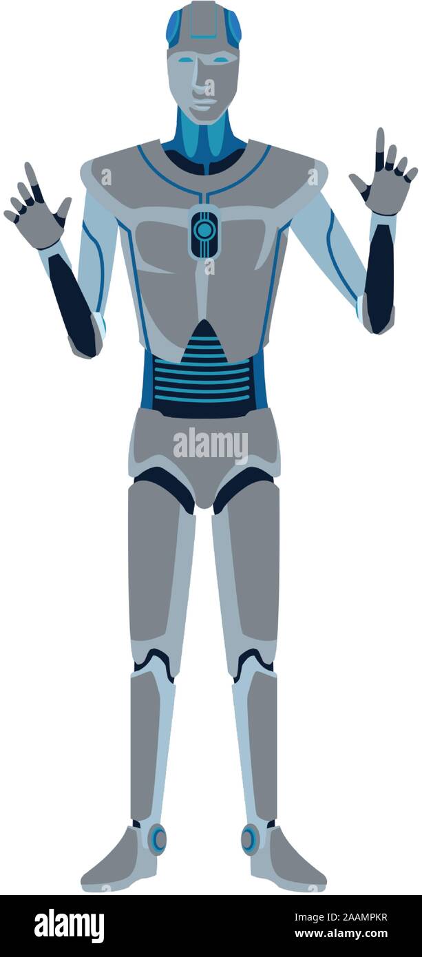 artificial intelligence robot icon, flat design Stock Vector Image ...