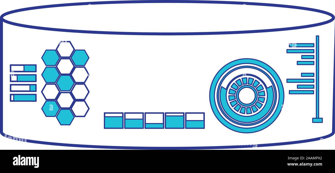 3d screen of augmented reality design Stock Vector Image & Art - Alamy