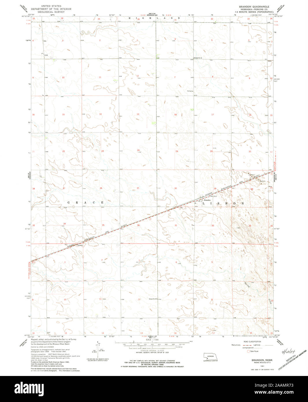 Map of brandon Cut Out Stock Images & Pictures - Alamy