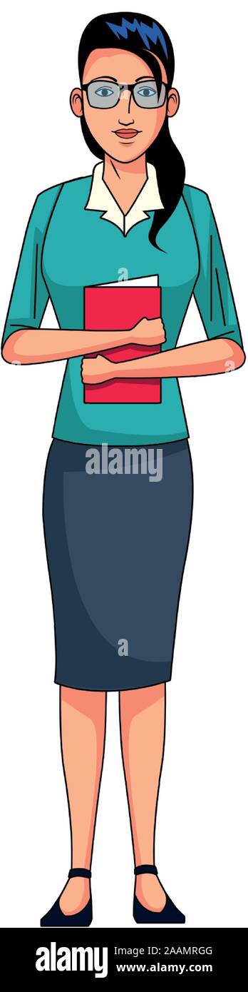 executive woman standing icon, flat design Stock Vector Image & Art - Alamy