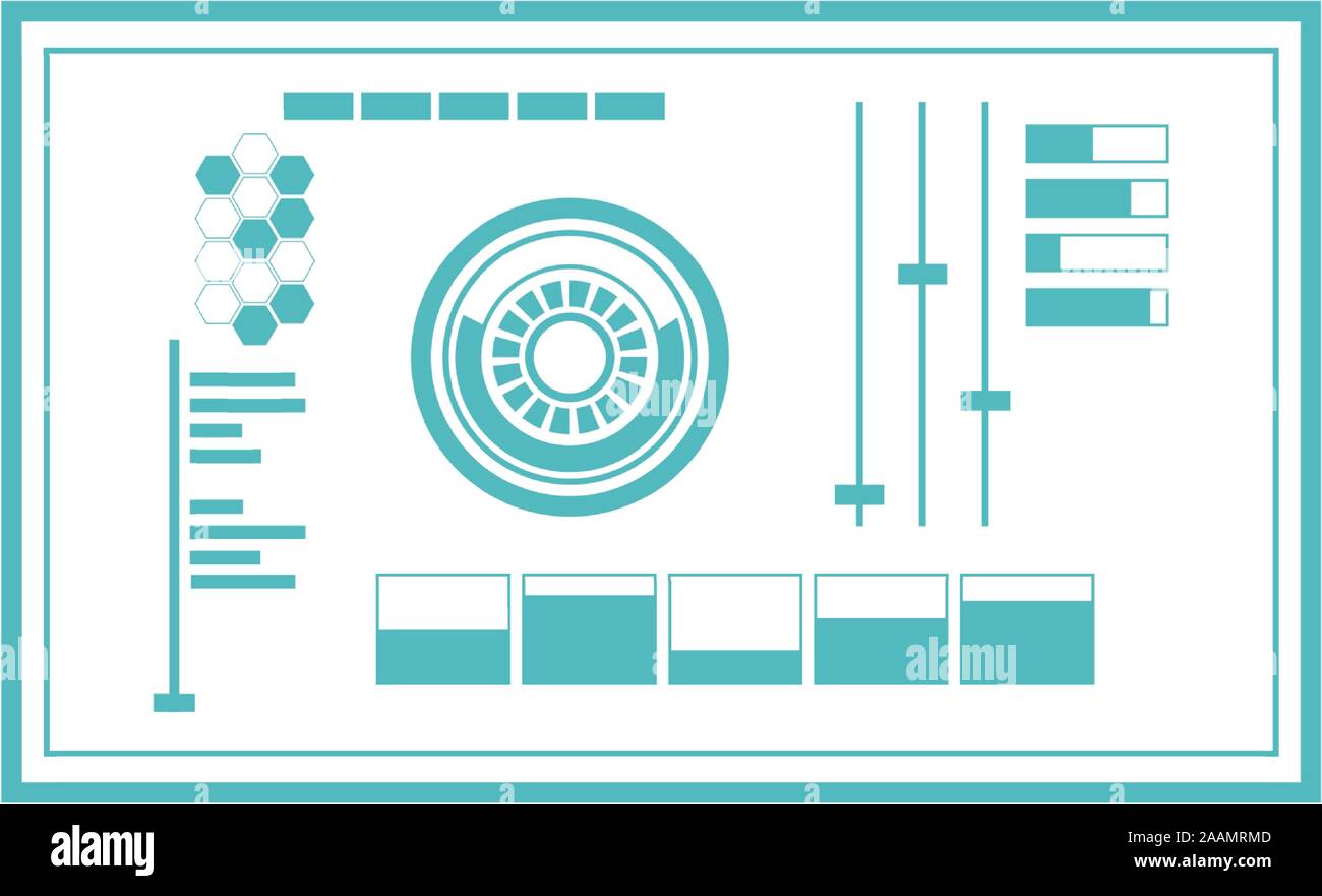 3d screen of augmented reality design Stock Vector Image & Art - Alamy