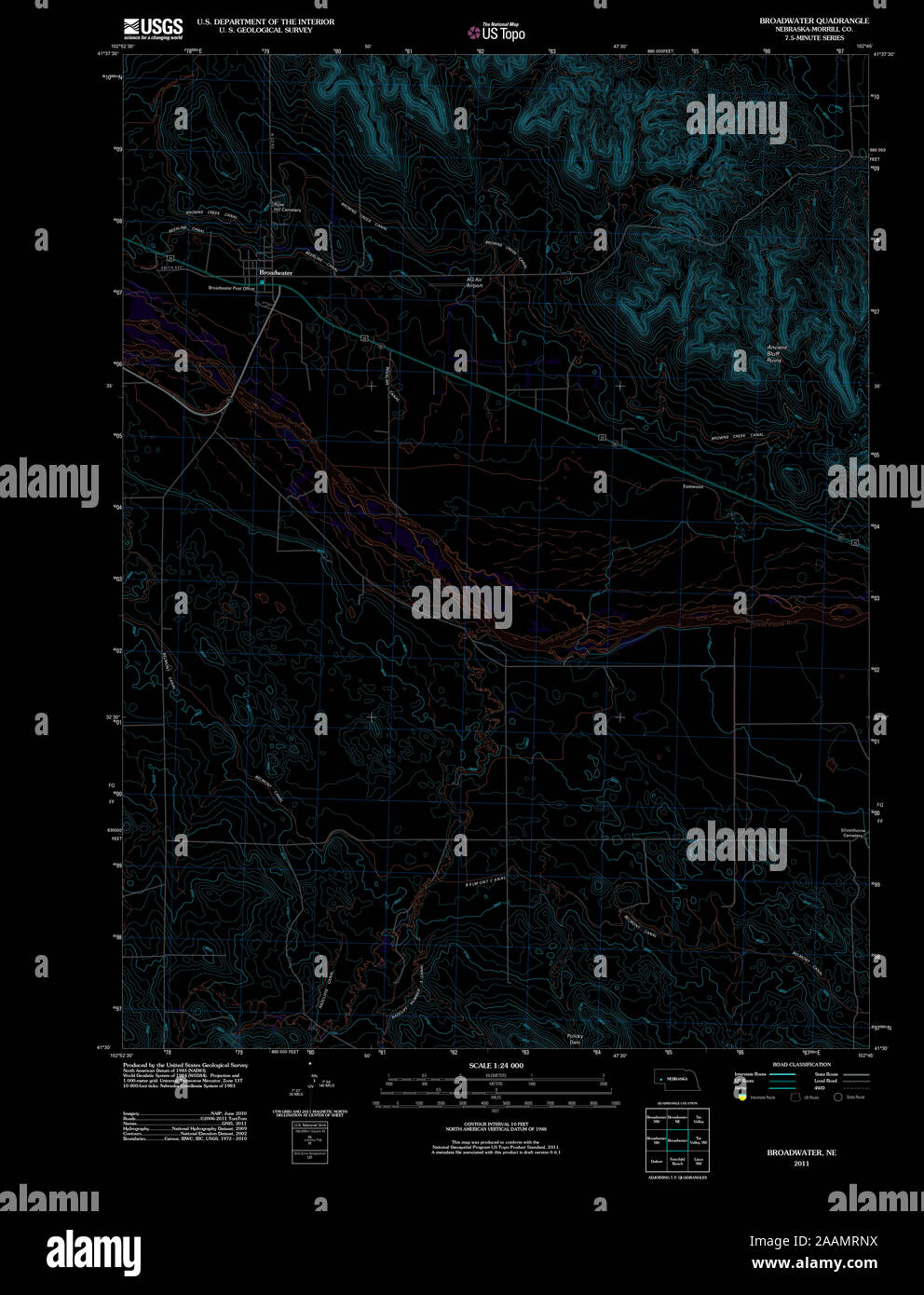 Map of broadwater hi-res stock photography and images - Alamy
