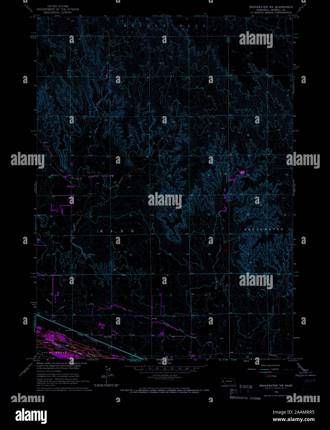 Broadwater nebraska map hi-res stock photography and images - Alamy