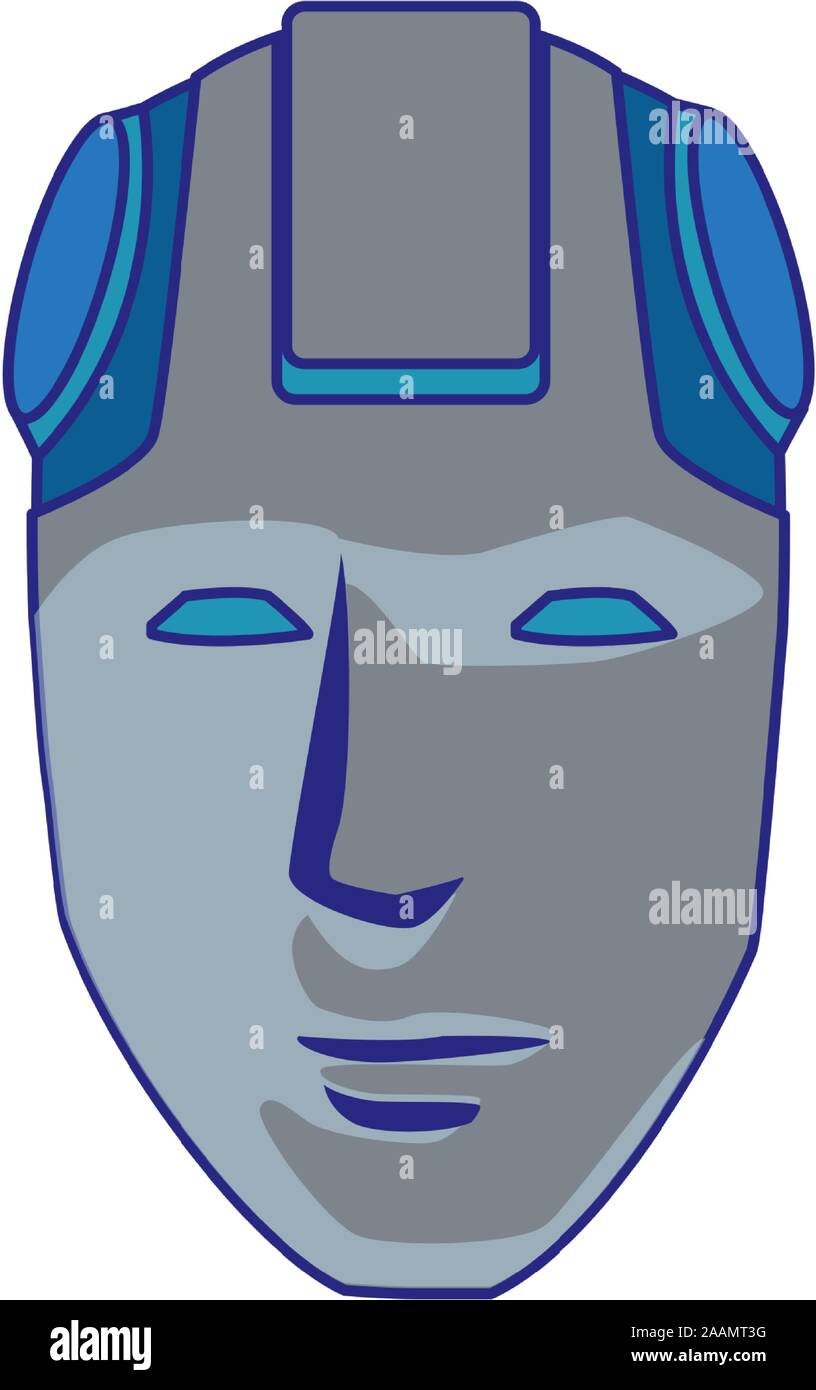 robotic head icon, flat design Stock Vector Image & Art - Alamy