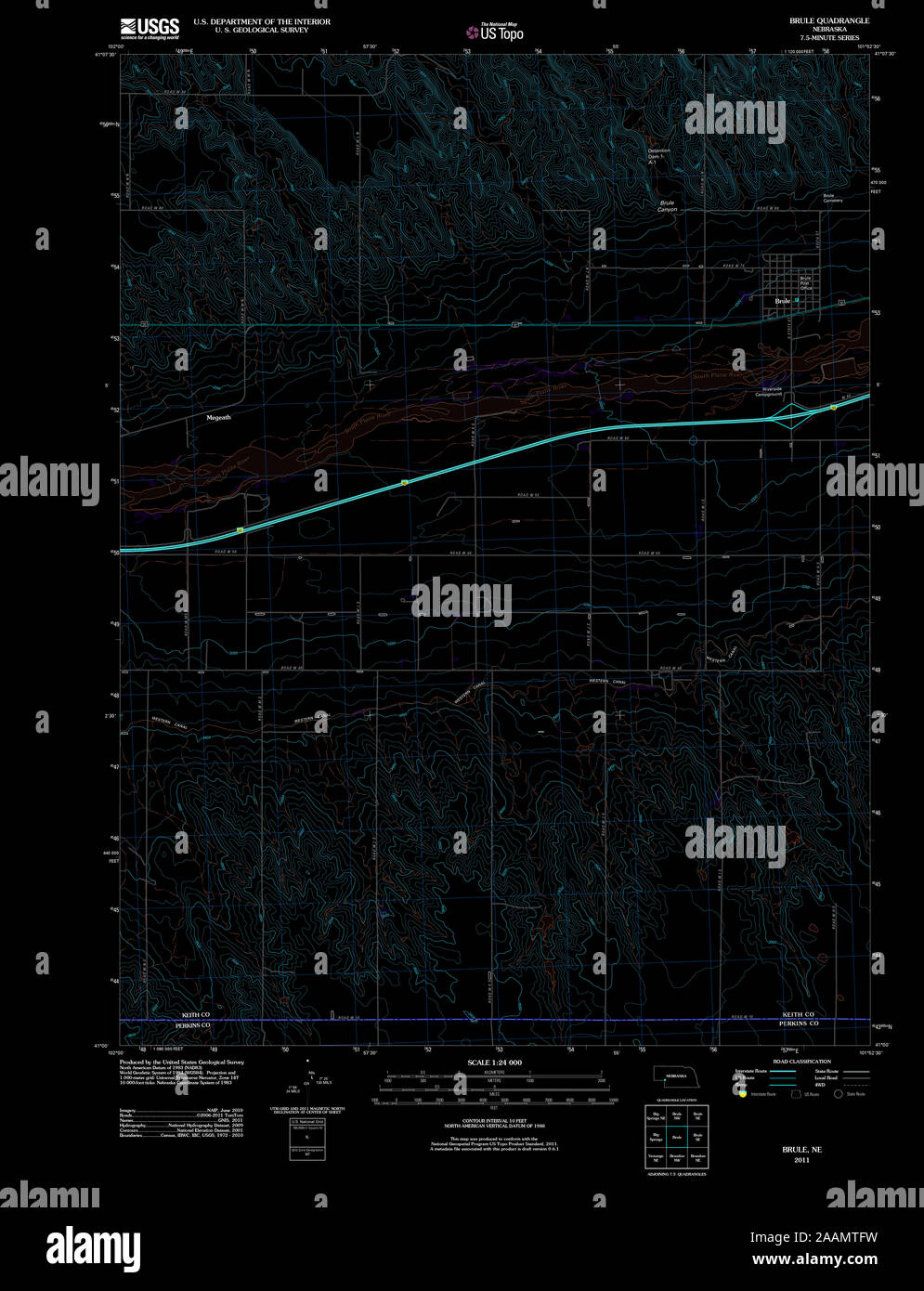 Map of brule hi-res stock photography and images - Alamy