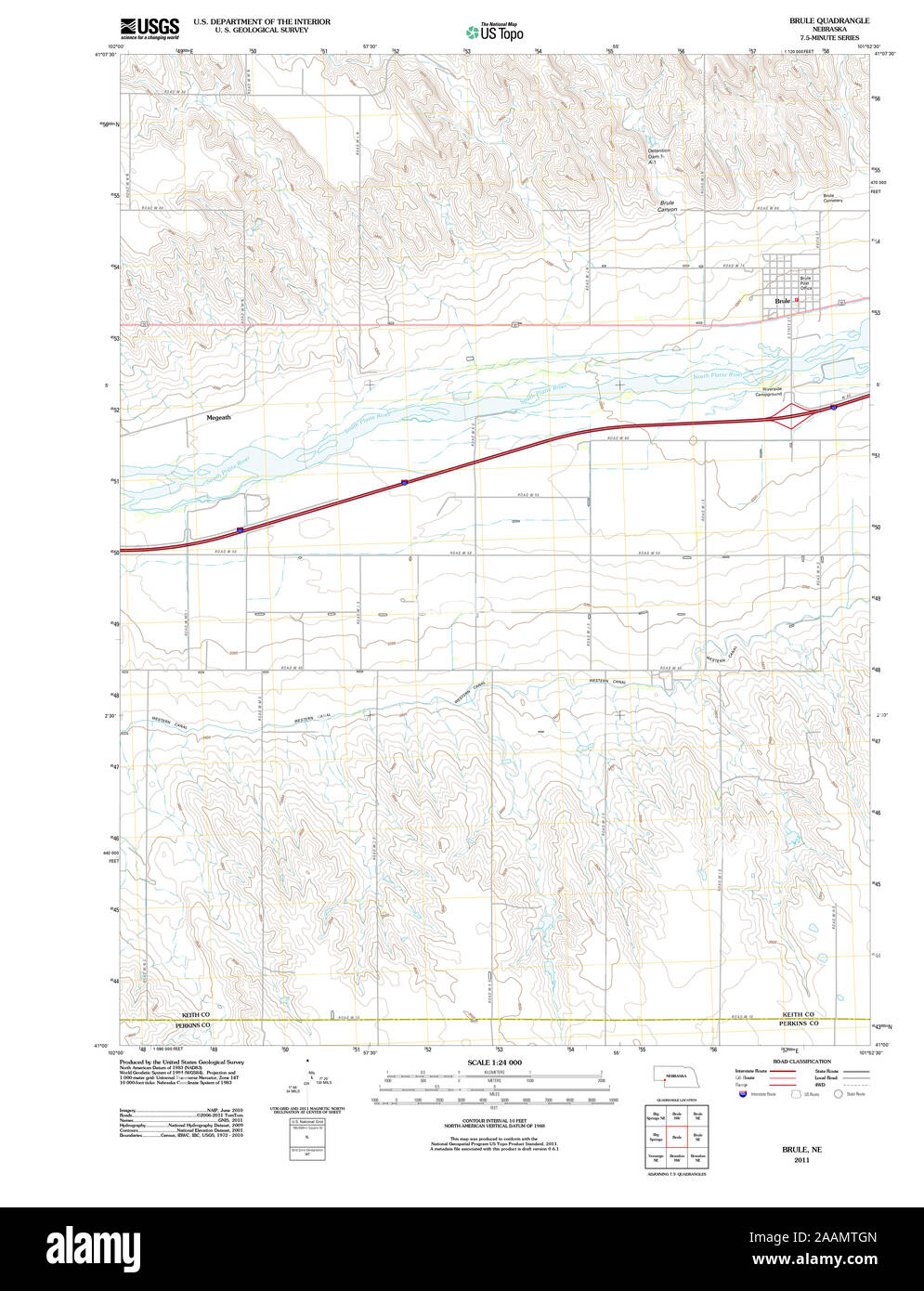 Map of brule hi-res stock photography and images - Alamy