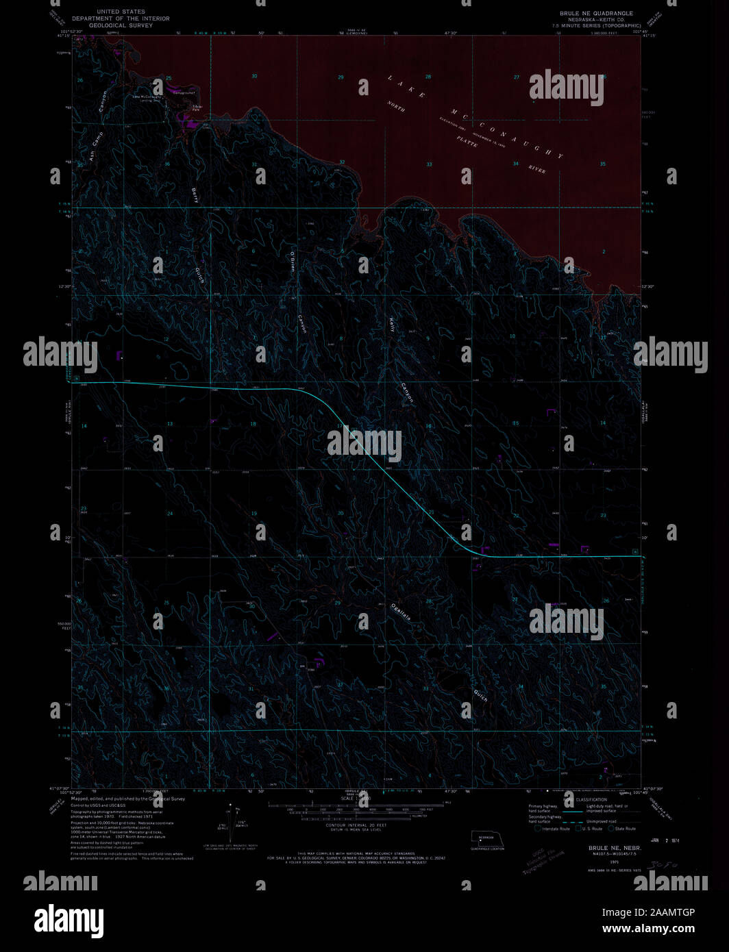 Map of brule hi-res stock photography and images - Alamy