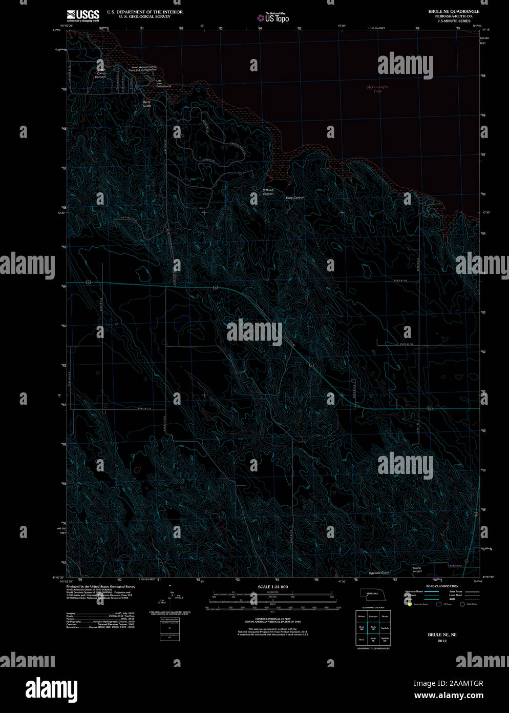 Map of brule hi-res stock photography and images - Alamy