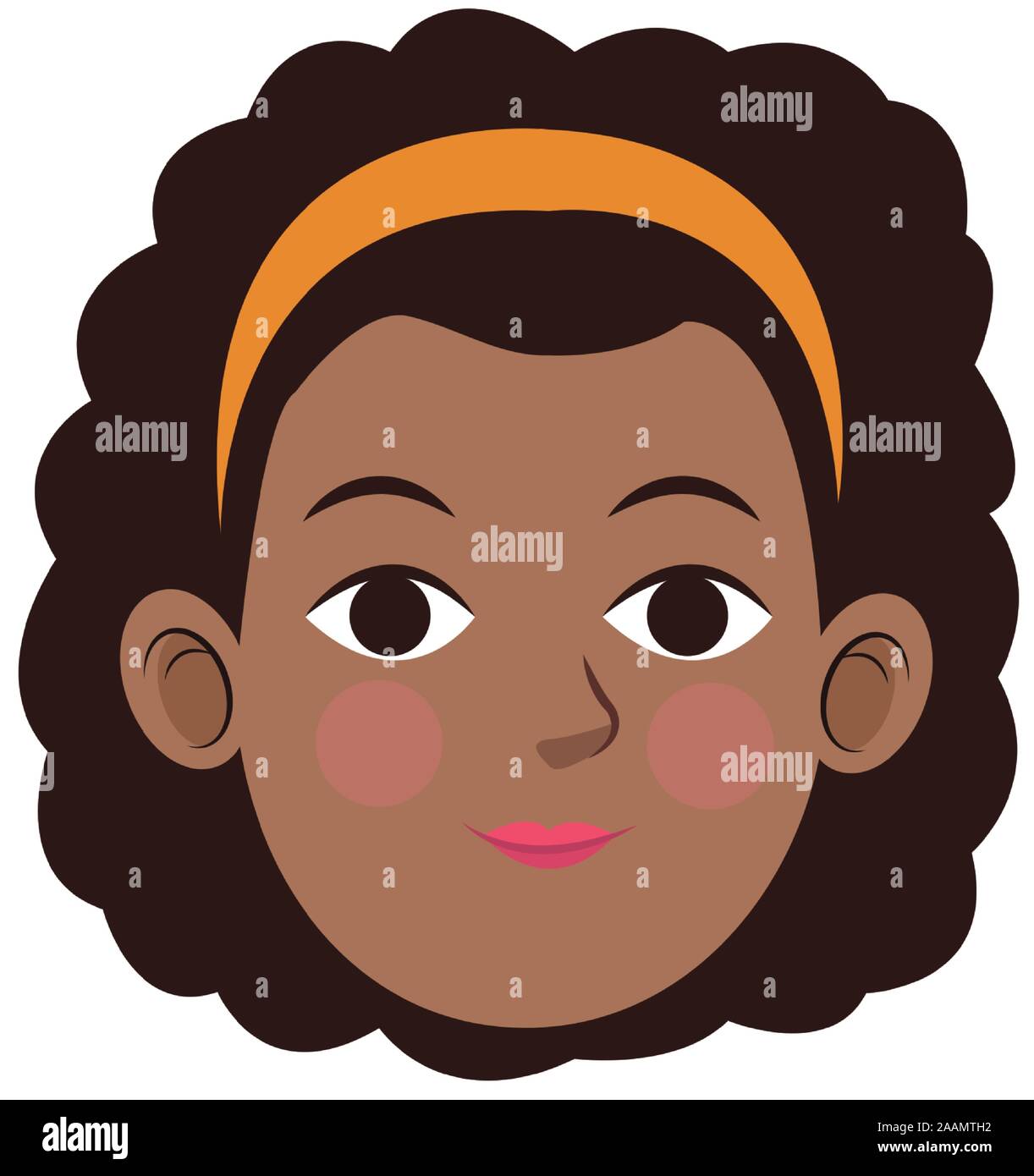 woman with curly hair icon, flat design Stock Vector Image & Art - Alamy