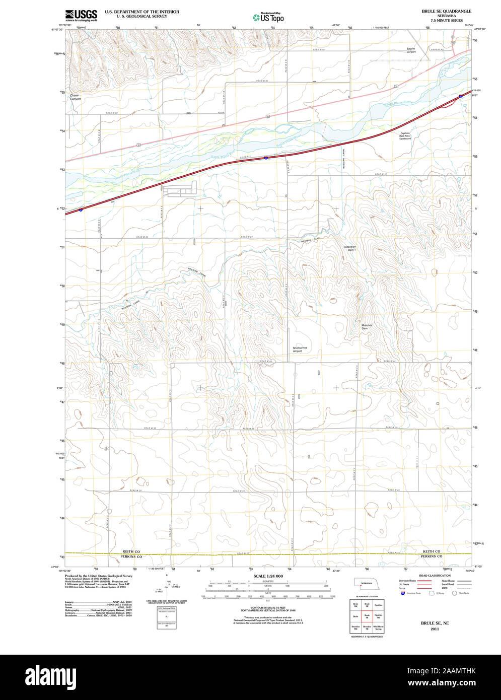Brule nebraska map hi-res stock photography and images - Alamy