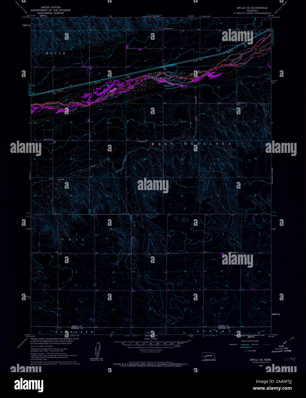 Map of brule hi-res stock photography and images - Alamy