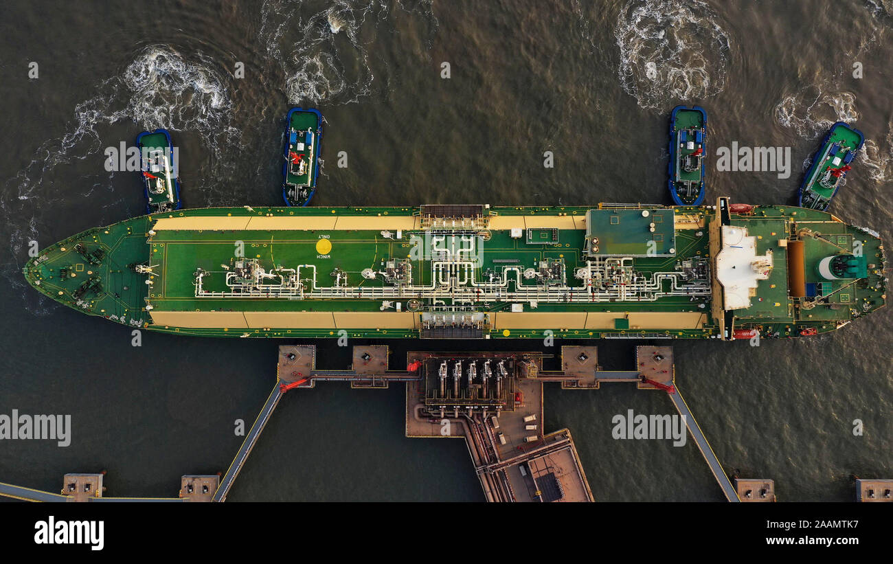 Beijing, China. 21st Nov, 2019. Aerial photo taken on Nov. 21, 2019 ...