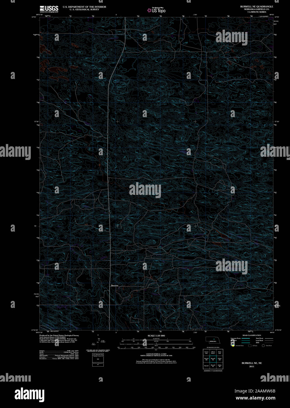 Burwell nebraska map hi-res stock photography and images - Alamy