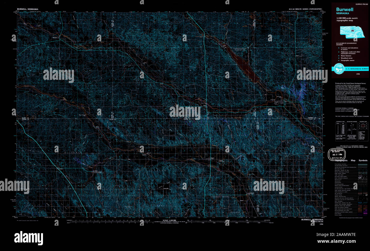 Burwell map hi-res stock photography and images - Alamy