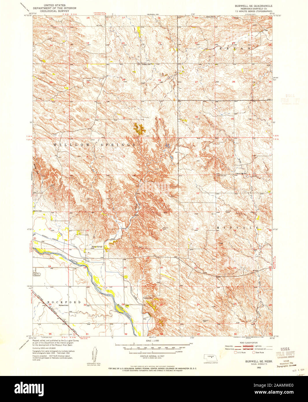 Burwell map hi-res stock photography and images - Alamy