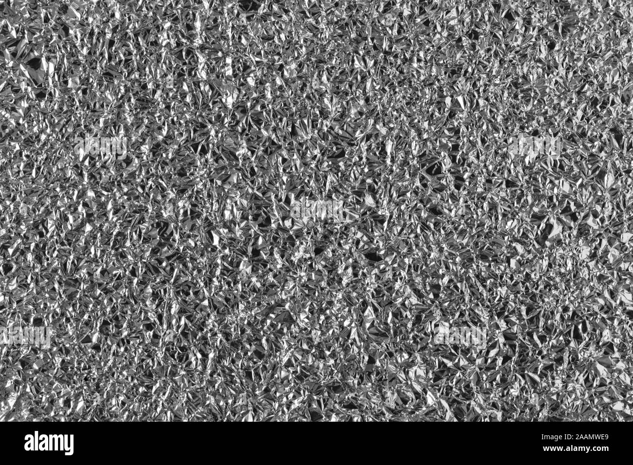 Picture of the surface of crumpled aluminum foil Stock Photo - Alamy