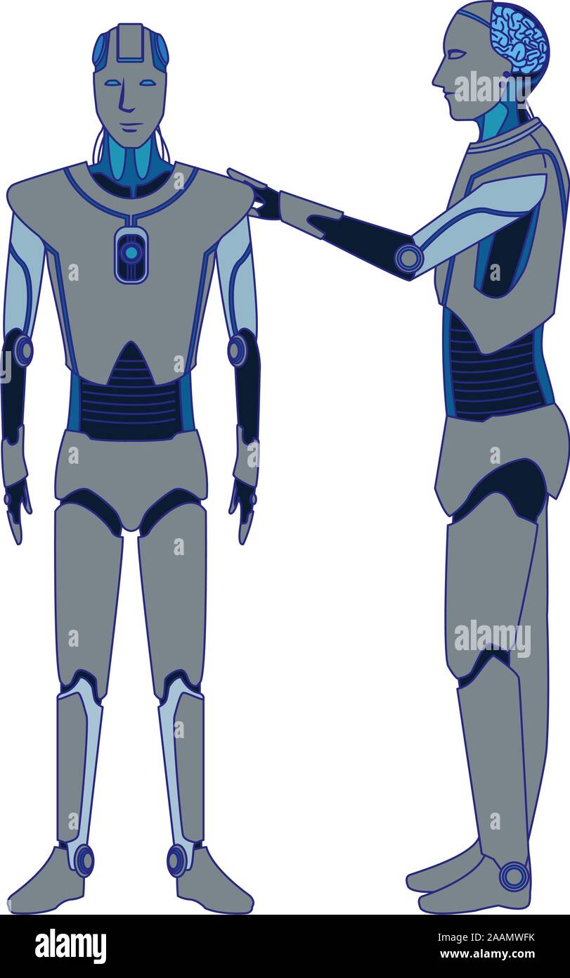 Humanoids robots Stock Vector Images - Alamy