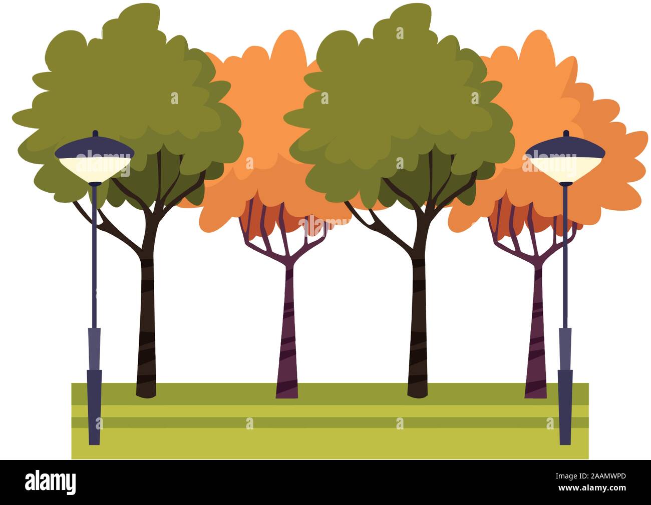 The tree lamps Cut Out Stock Images & Pictures - Alamy