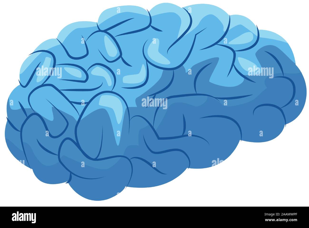 human brain icon, flat design Stock Vector Image & Art - Alamy
