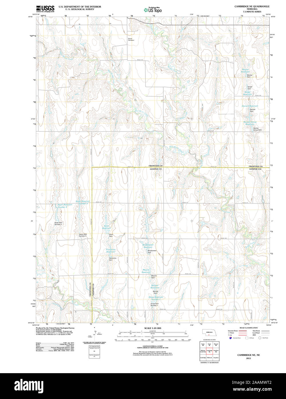 Cambridge nebraska map Cut Out Stock Images & Pictures - Alamy