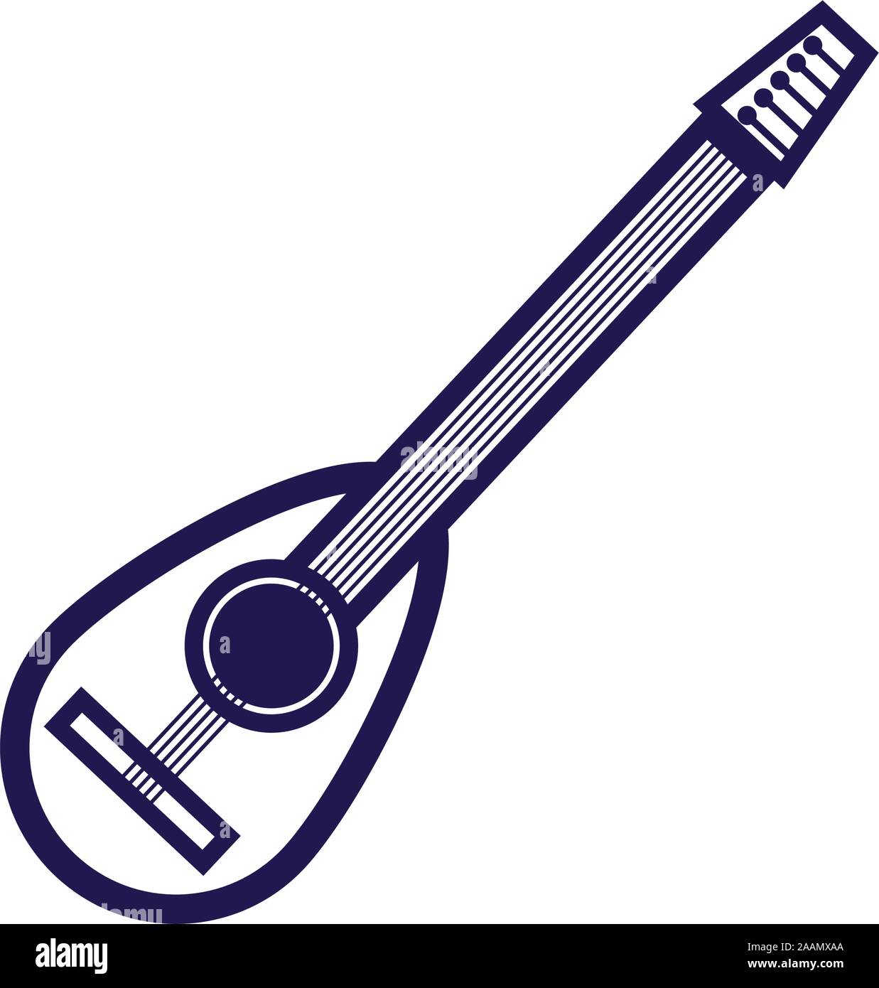 guitar musical instrument fill style icon Stock Vector Image & Art - Alamy