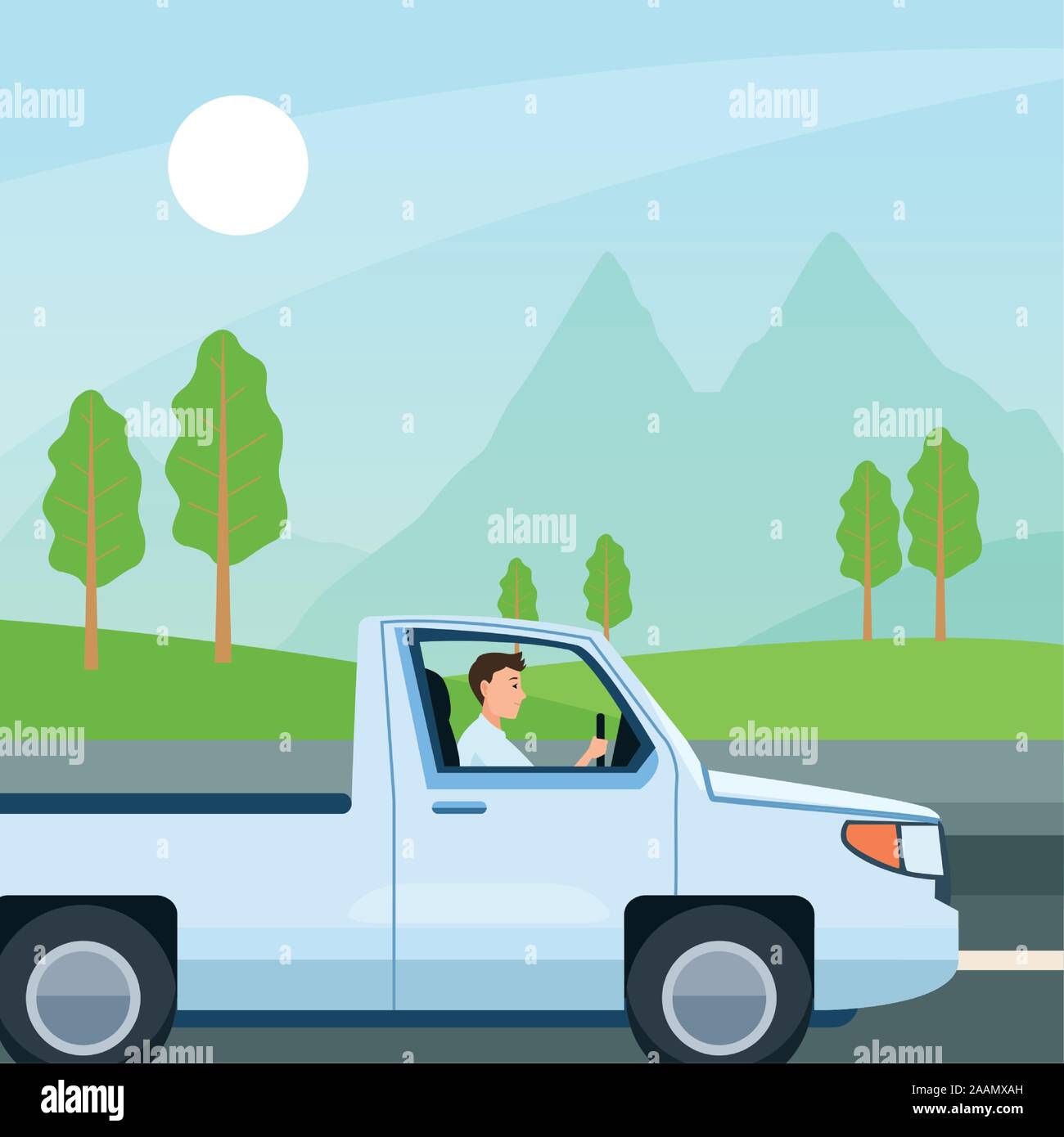 Person driving car vector design Stock Vector Image & Art - Alamy
