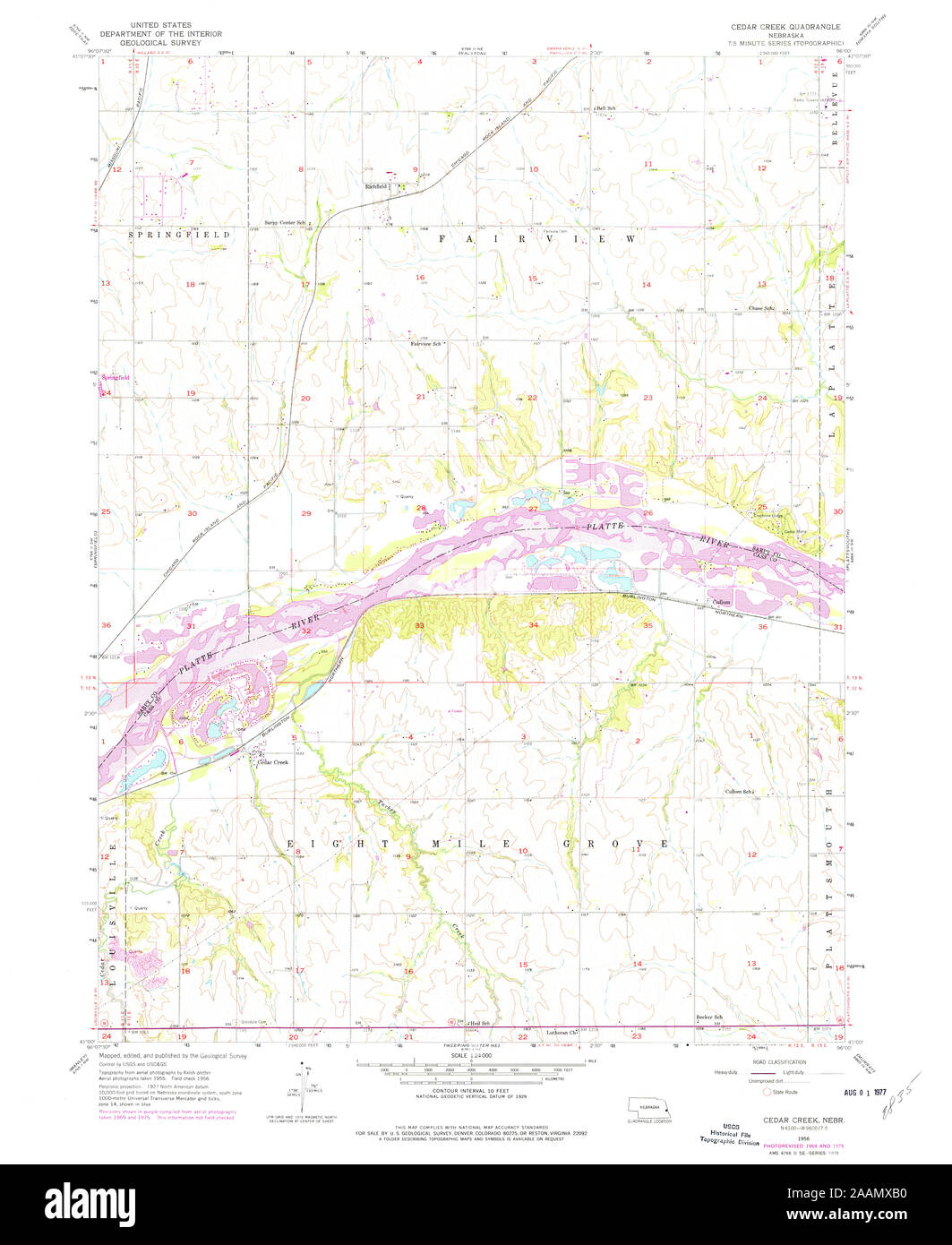 Cedar nebraska map hi-res stock photography and images - Alamy