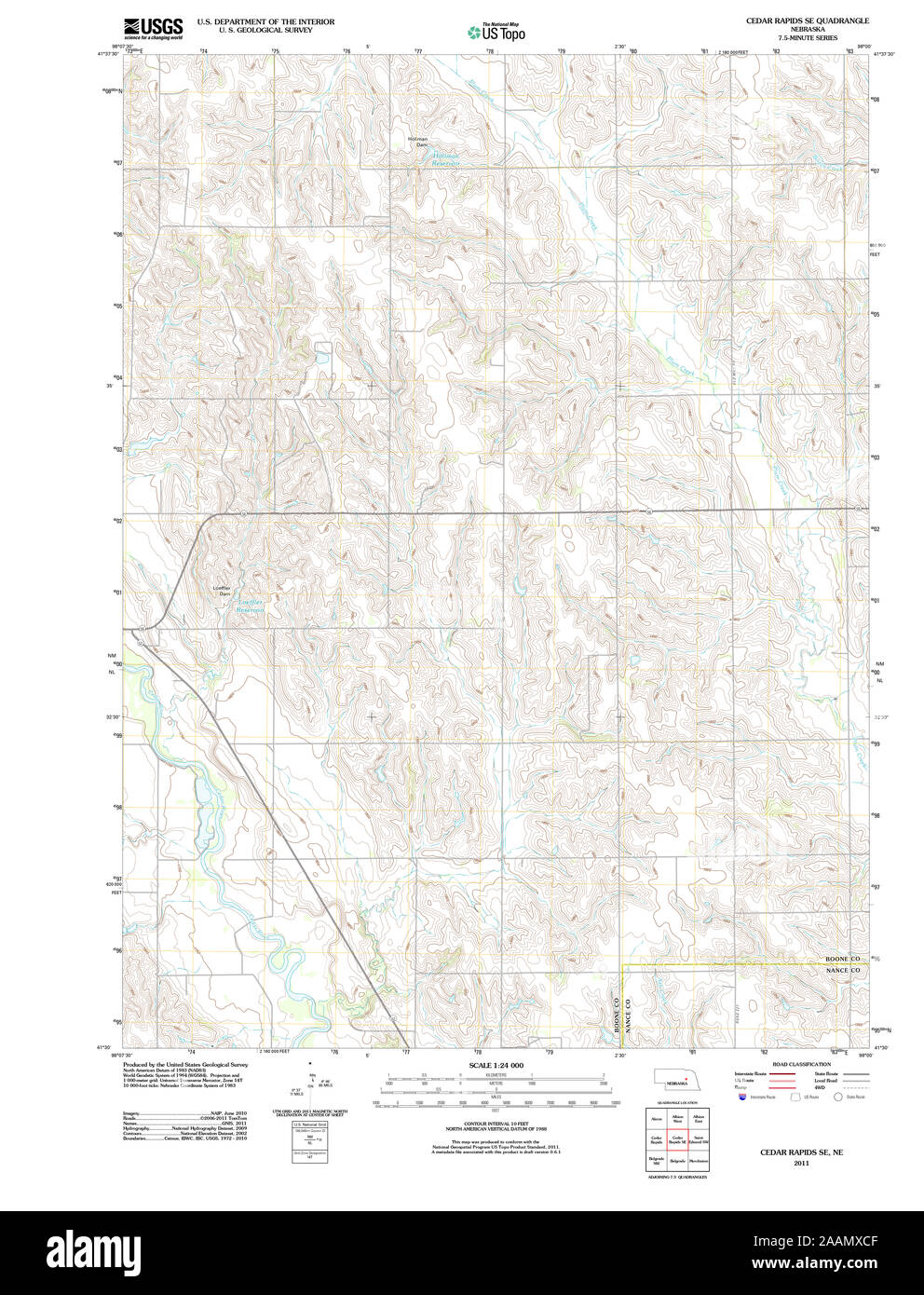 Map of cedar rapids hi-res stock photography and images - Alamy