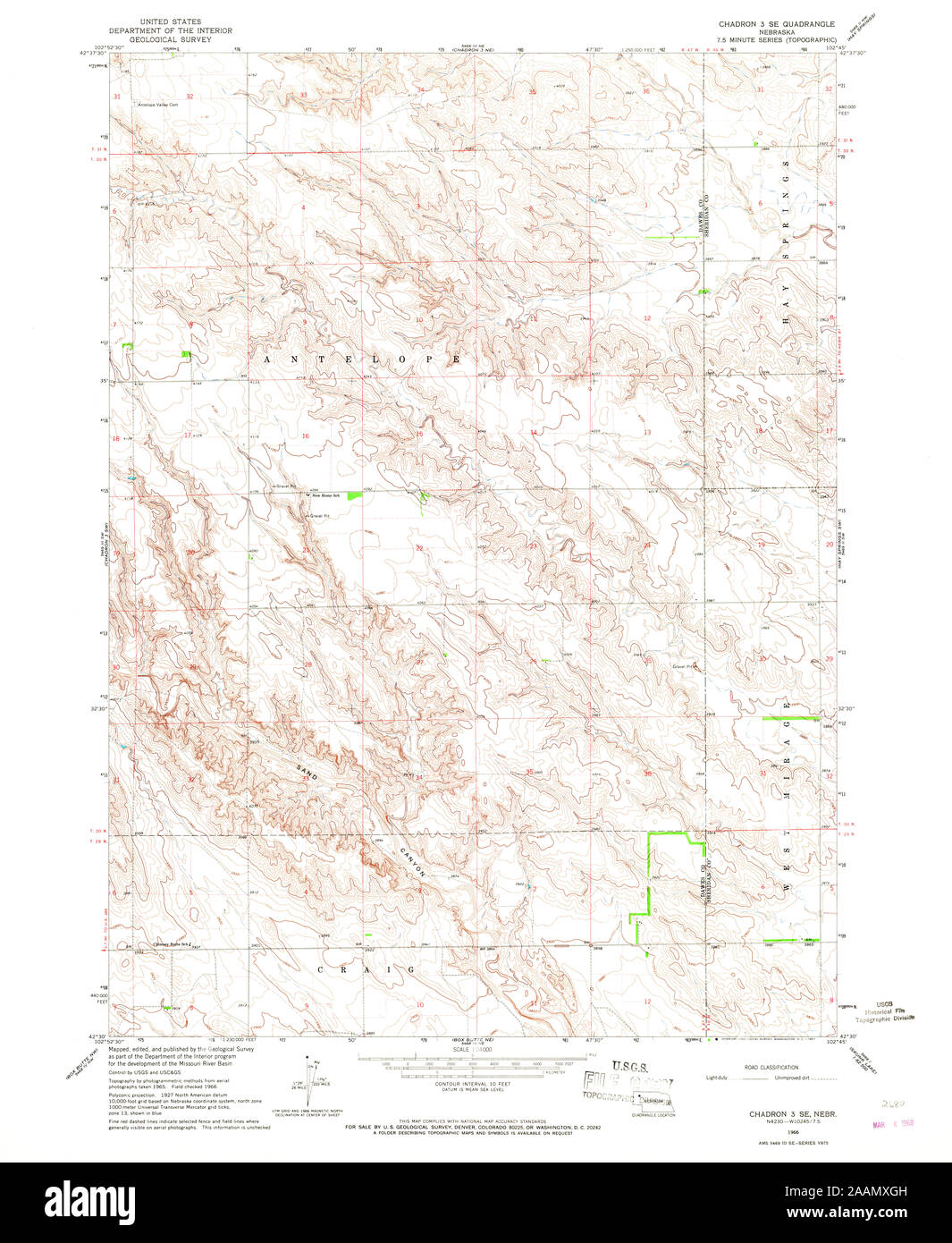 Chadron nebraska map hi-res stock photography and images - Alamy